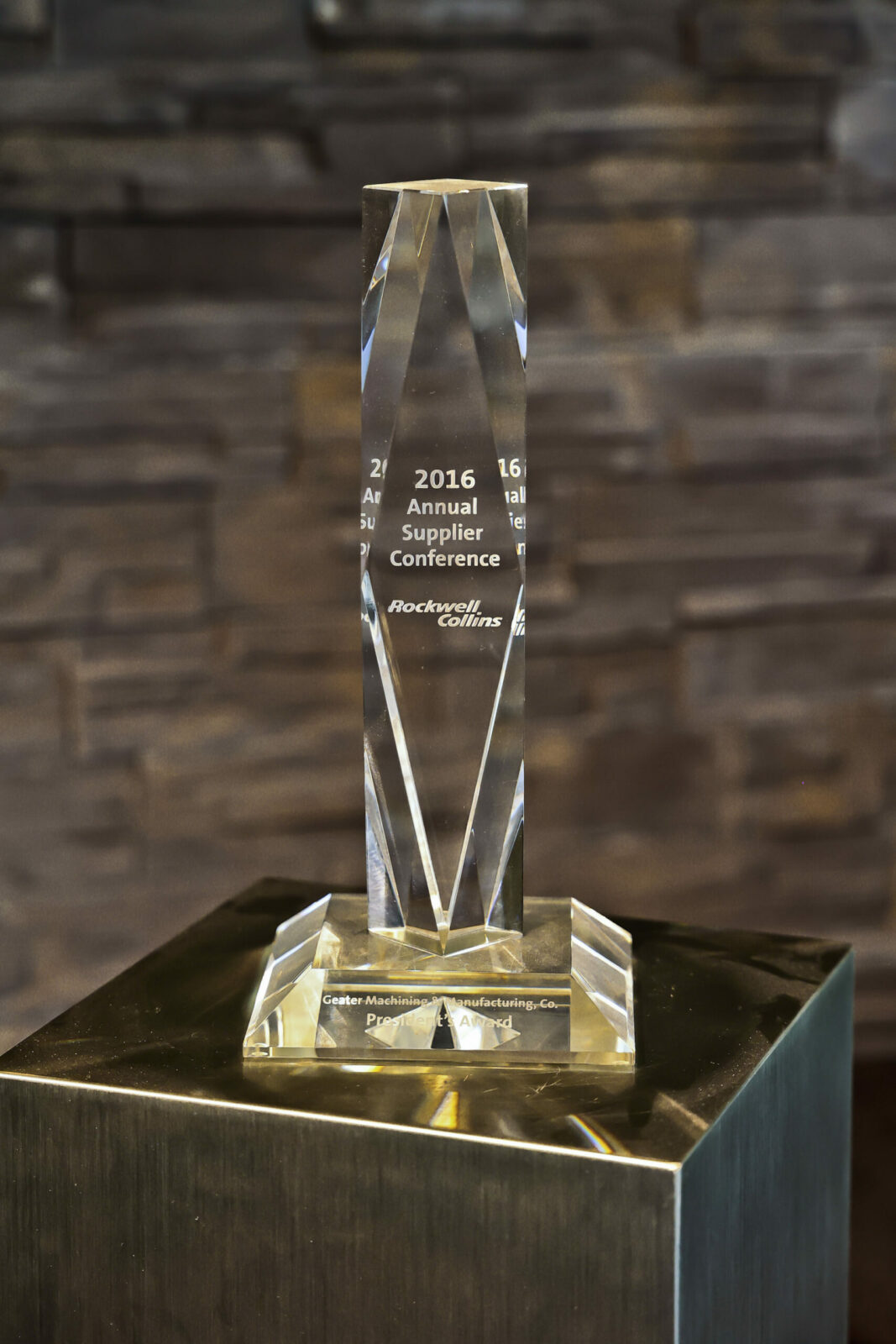 Manufacturing Awards for Quality & Delivery Geater Machining